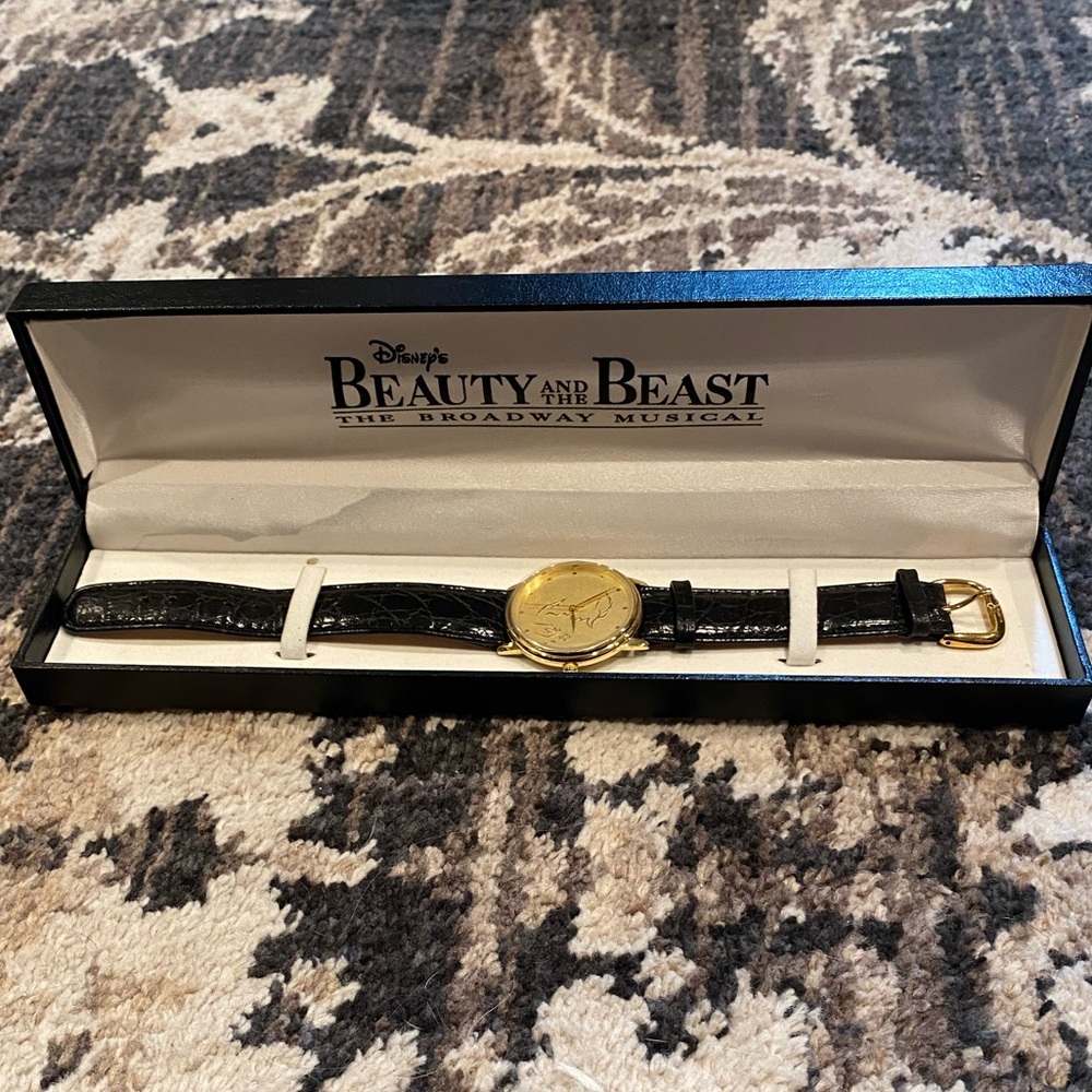 Beauty And The Beast Watch Broadway Musical Gold Tone… - Gem